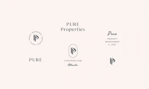 Custom Branding Design for PURE Properties | Lovendear Design