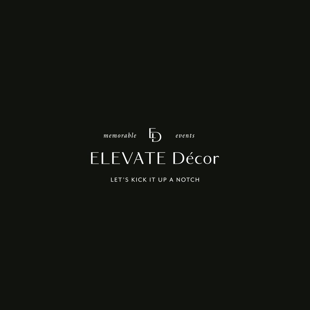 Custom Logo Design for Event Stylist Elevate Décor | by Lovendear