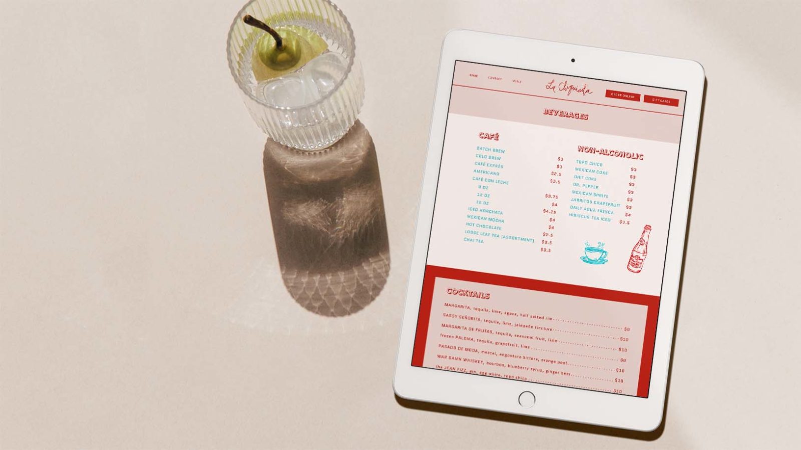 Custom Website for Restaurant La Chiquiada