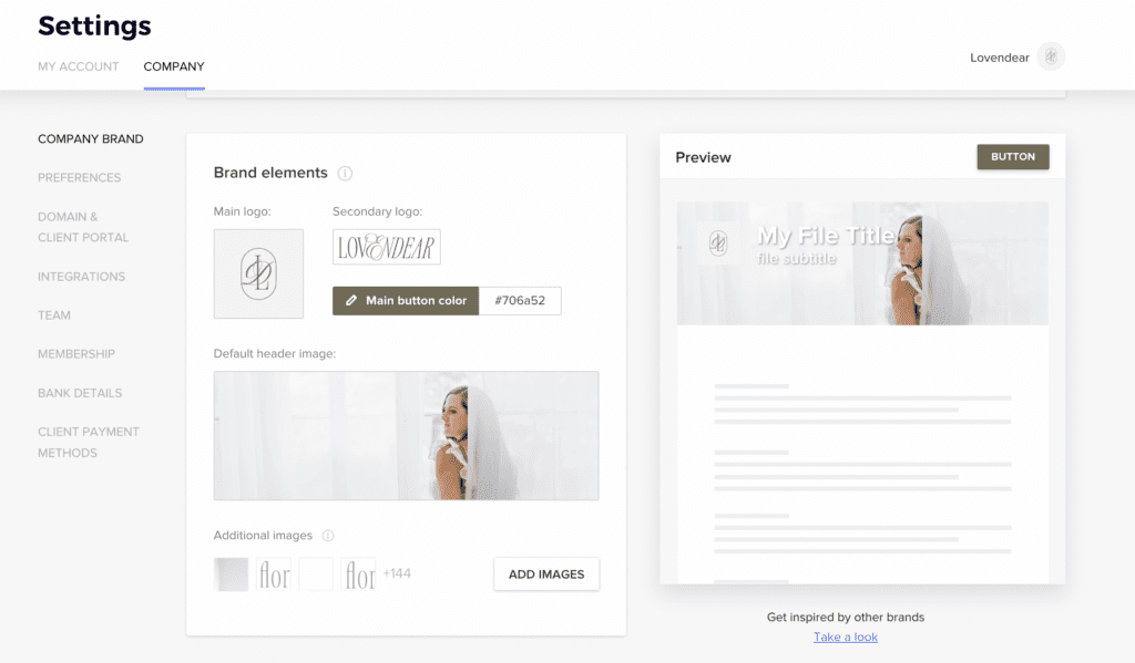 Setting Up Your Brand in Honeybook